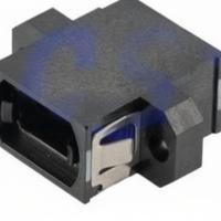 China Panel mount MPO MTP fiber optic adapter with dust cap and full flange design L-com FOA-990A ABS body for sale