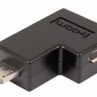 China USB Male Micro B5 to Female Micro B5 Adapter L-com UAD2.0MICB-1 Black ABS Plastic RoHS Certified for sale