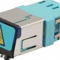 China LC LC duplex fiber optic coupler with no flange compact housing and external shutter L-com FOA-810-AQU for sale
