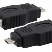 China USB A female to Micro B male adapter L-com U2C00011 with PVC overmold and individual poly bag packaging for sale