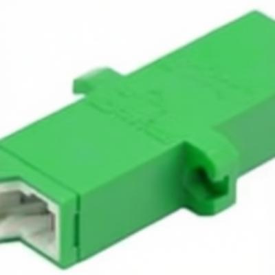 China Durable fiber optic adapter L-com FOAE2KAPCG with green APC connector ceramic ferrule and SUS304 shrapnel for sale