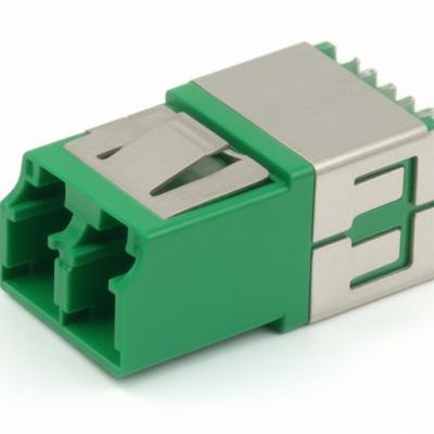 China Vertical spring fiber optic shutter green color L-com FOA-816-GRN LC LC duplex coupler translucent interior for sale