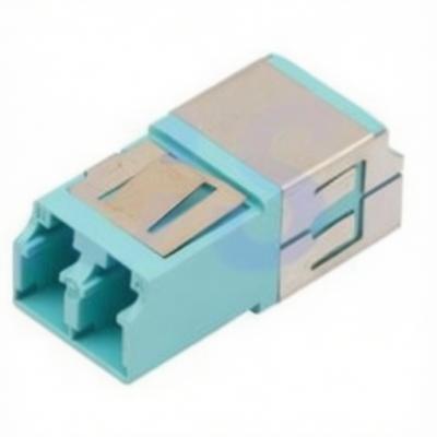 China LC LC Duplex Coupler Vertical Spring Shutter L-com FOA-815-AQU Suitable for Fiber Optic Installations for sale