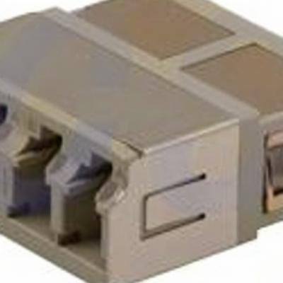 China Fiber optic coupler high density beige shutter side spring LC LC quad white internal L-com FOA-813-BGE unit for sale
