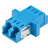 China LCOM FOA 975 LC Duplex Single Mode Fiber Optic Coupler with Ceramic Sleeve and Stainless Steel Clips for sale