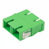 China Duplex Single Mode Fiber Optic Coupler SC APC Connector Panel Mount L com FOA 934 with Green Body for sale