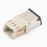 China External shutter LC LC duplex fiber optic coupler compact side spring housing beige L-com FOA-810-BGE panel mount for sale