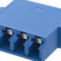 China Automatic shutter fiber optic connector L-com FOA-807-BLU with blue PBT body and ZR sleeve providing fiber protection for sale