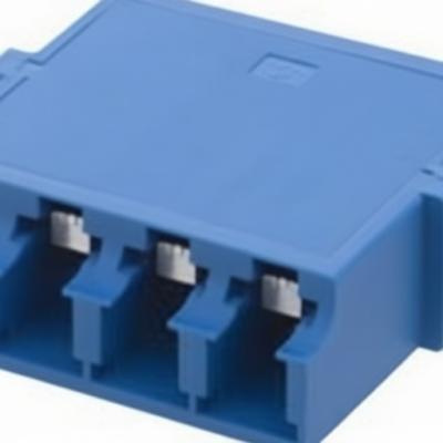 China Automatic shutter fiber optic connector L-com FOA-807-BLU with blue PBT body and ZR sleeve providing fiber protection for sale
