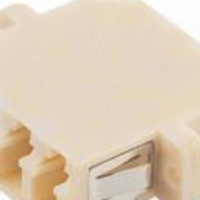 China SC Footprint Beige Duplex LC Quad Multimode Adapter Panel Mount Fiber Optic Connector L-com FOA-977 for sale