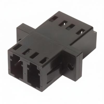 China fiber optic LC adapter with ceramic sleeve and black PVC housing L-com FOA-801 individually packaged per L-COM specs for sale