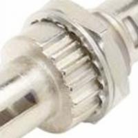 China Durable fiber optic ST style adapter L-com FOA-001A with ceramic sleeve and nickel plated zinc alloy body for sale