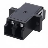 China Fiber Optics CPLR Duplex Shuttered Connector with ZR Sleeve and Flange Mount Featuring PBT Body L-com FOA-805-BLK for sale