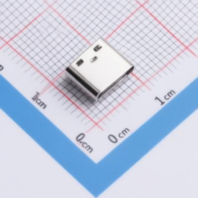 China Electronic Type C Female Connector LCKELEC LCK TCF825 L735YL G1 with Pillar and 1U Plating Specification for sale