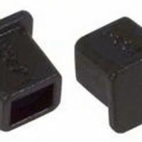 China USB MB4 plug cover L-com CVRUSB MB4 black PVC RoHS compliant protective component packaged 10 pieces per bag for sale