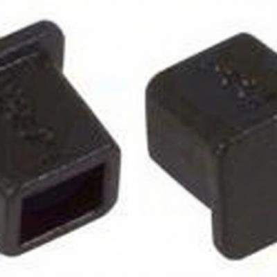 China USB MB4 plug cover L-com CVRUSB MB4 black PVC RoHS compliant protective component packaged 10 pieces per bag for sale