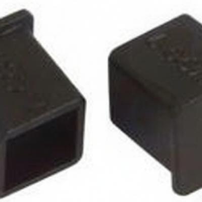 China USB B 2 0 Plug with PVC Material and Black Color L com CVRUSB B RoHS Compliant Packaged in 10 Pieces for sale