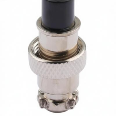 China Zinc alloy nickel plated housing and brass silver plated contacts in LICQ AD MT GX12 302 NYA connector for sale