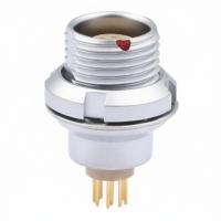 China Durable electrical connector LICQ R.EEG.1B.10.CSN 1B front fixed socket with plated copper alloy components for sale