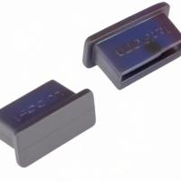 China RoHS Compliant Dust Cover L-com CVR-ESATA for eSATA Plug Made of Black PVC UL94V0 Flammability Rated for sale