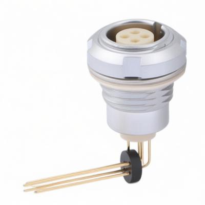 China Double fixed socket LICQ RECG1B104CSV with PP6 or PEE housing and gold plated copper alloy conductor for sale