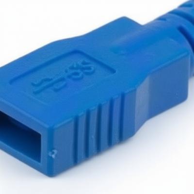 China Durable PVC Hood Blue Color Protective Housing for USB 3 0 A Male Connector L com USBHD3 A Model for sale