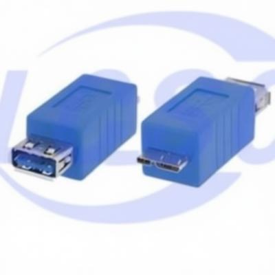 China Industrial USB 3 0 cable L-com U3C00025 with gold flash pins and 45P PVC blue molded outer jacket for sale