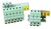 China UL 508 Listed Littelfuse 10821200 POWR GARD Bus Bar System with touch safe design and DIN rail mount for sale