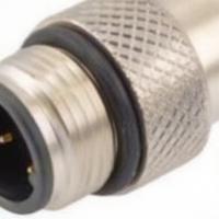China M12 4 pin A code male connector L com M124AM MLD featuring nickel plated brass shell and IP67 rating for sale
