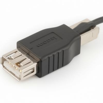 China USB 2.0 Type A Receptacle to Type B Plug Adapter L-com U2C00042 with 360 Foil Shielding Protection for sale
