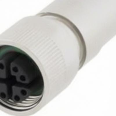 China L com M128XF MLD M12 8 Pin X Code Female Connector with Viton O Ring and RoHS Compliant Construction for sale