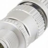 China M12 Male 4 Pole D Coded Shielded Connector L-com M12FT4DMS with Zinc Die Casting Matte Nickel Plated for sale