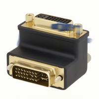 China Durable DVI Adapter Cable Featuring L-com VIC00006 With Male Female Connectors And Gold Flash Finish for sale
