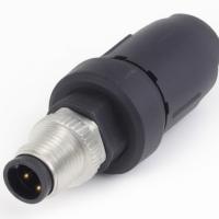 China M12 male straight 4 pole connector L-com M12FT4AM-L with RoHS directive compliance and CE certification for sale
