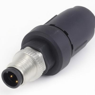 China M12 male straight 4 pole connector L-com M12FT4AM-L with RoHS directive compliance and CE certification for sale