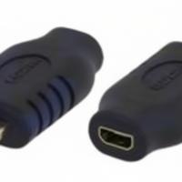 China HDMI Mini C Male to Micro D Female Cable Assembly L-com VHC00008 RoHS Compliant with Gold Flash Pins for sale