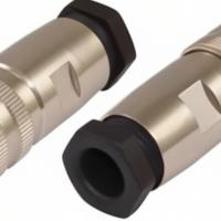 China Durable L-com AISGM-2000 AISG 8 Pin FS1 Type Male Connector with Solder Termination EMI Protection for sale