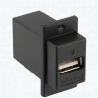 China USB A-B panel mount adapter L-com ECF504B-UAB designed for industrial commercial and custom equipment for sale