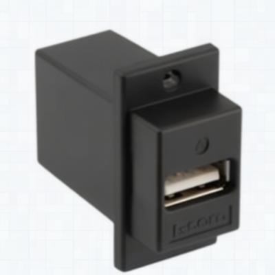 China USB A-B panel mount adapter L-com ECF504B-UAB designed for industrial commercial and custom equipment for sale