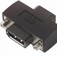 China Panel Mount DisplayPort Female to Female Adapter L-com DP-FF Featuring Jackscrew for Secure AV Setup for sale