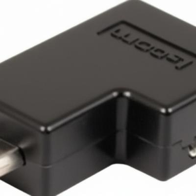 China Black ABS Plastic USB Male to Female Micro B5 Adapter Assembly L-com UAD2.0MICB-2 RoHS Compliant USB Connectivity for sale