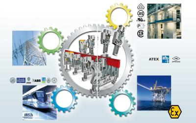 China Screw connection terminal blocks Phoenix Contact 3244177 for mounting material and surge protection for sale