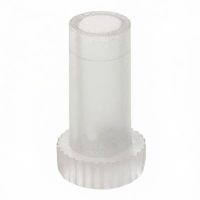 China Clear plastic fiber dust caps compatible with ST SC FC connectors L-com DSTCP-C-25MM 100 pieces per bag packaging for sale