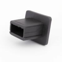 China Black thermoplastic dust cap L-com DSTCP-MTP designed to protect MTP connectors from dust and debris for sale
