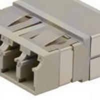 China Vertical spring fiber optic shutter LC LC quad coupler beige color L-com FOA-818-BGE high density component for sale