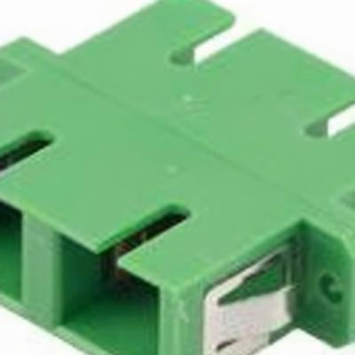 China Fiber optic duplex single mode coupler L-com FOA-SASM2-PC0F SC APC connectors plastic body PEI clip for sale