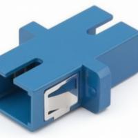 China Fiber Optic Economy Coupler SC Simplex Single Mode Plastic Body PEI Clip L-com FOA-SCSM1-PCUF Design for sale