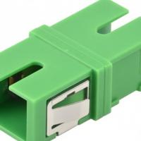 China Fiber Optic Economy Coupler Simplex SMF Plastic Body PEI Clip L-com FOA-SASM1-PC0N Connector SC APC for sale