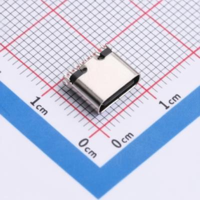 China Type C Female Header Connector LCKELEC LCK-TCF821-L65WL-G1 with Column Housing Length 65mm for sale