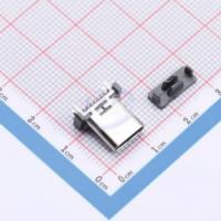 China High Durability LCKELEC LCK-TCF829-L110WL-G1 Type C Female Connector Supporting 5A Current and Robust Construction for sale